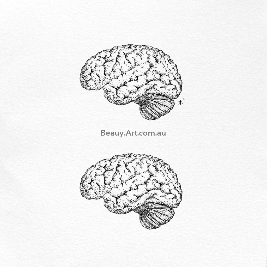 Two Brains Print – Beauy Art
